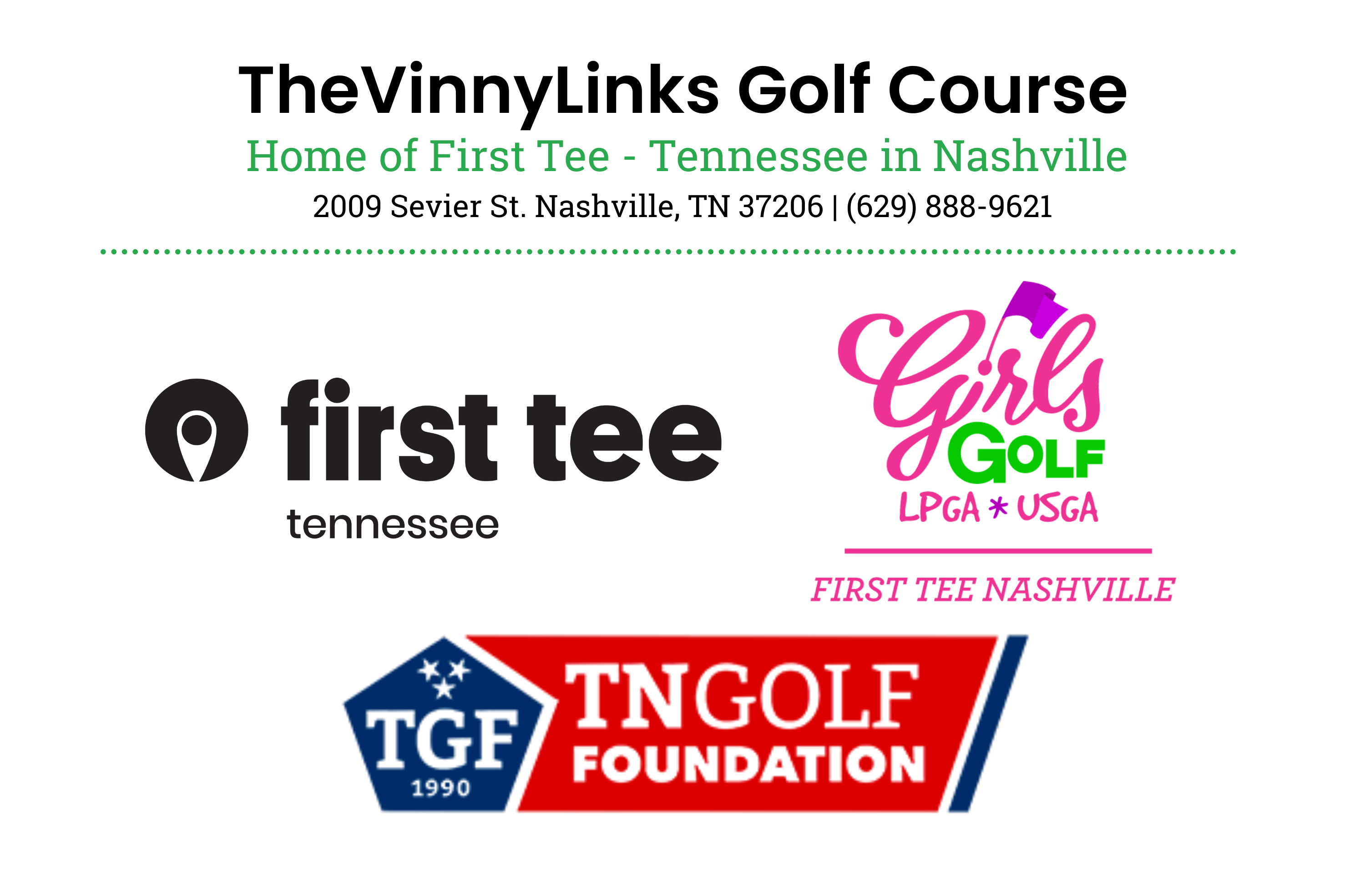 Nashville Golf Club Donation - First Tee - Tennessee